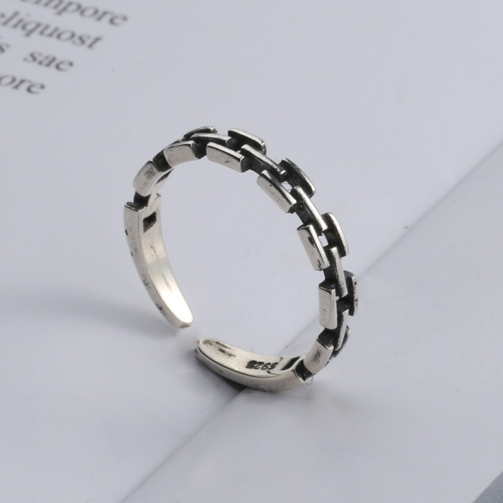 Adjustable ring silver 925